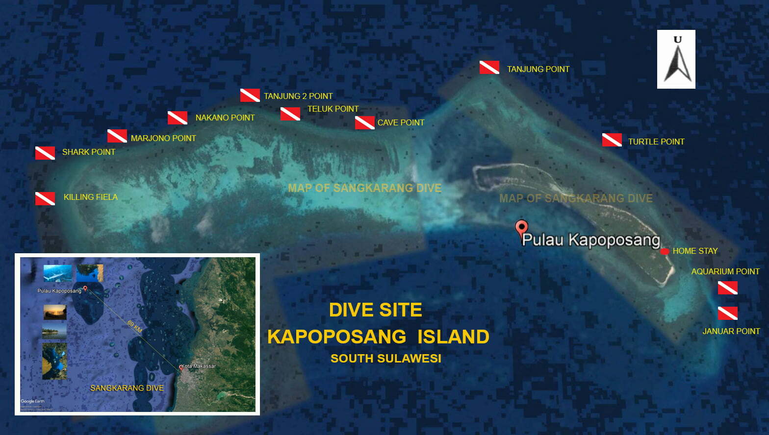 Kapoposang Island - Sangkarang Dive